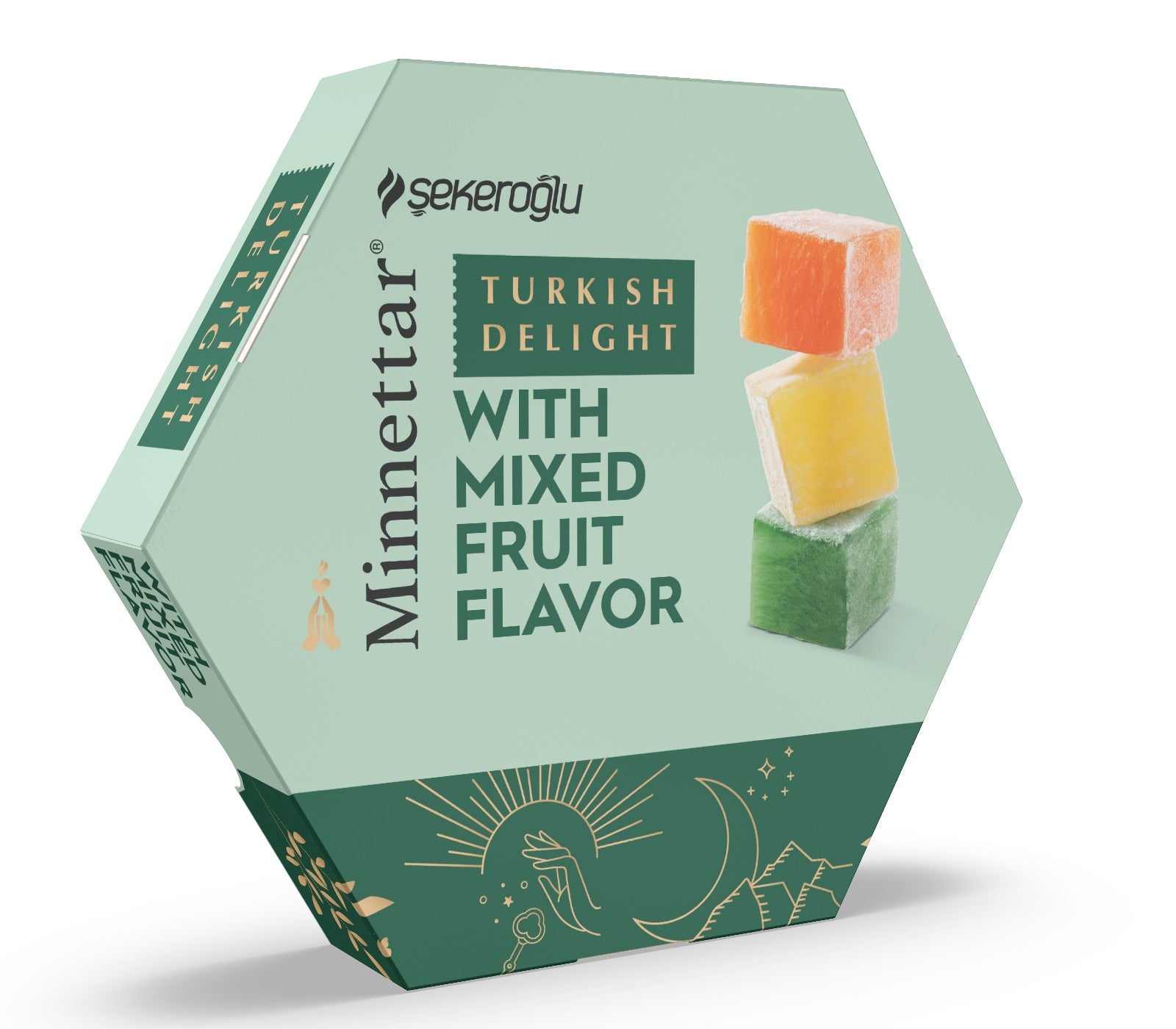 Sekeroglu Turkish Delight HEX Mixed Fruit 200g*24 – Market Anatolia